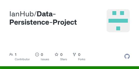 Github Ianhubdata Persistence Project