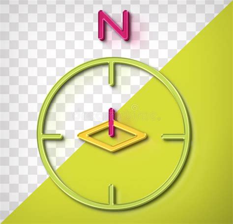 Single Element Compass Draw Illustration In Color Stock Illustration Illustration Of Aiming