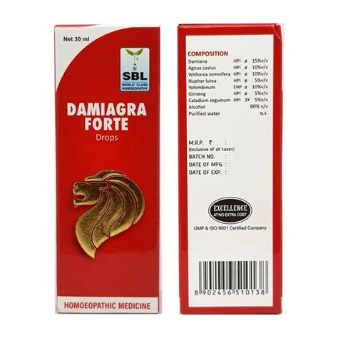 Medi Mart India Sbl Homeopathy Damiagra Forte Drops Medi Mart India