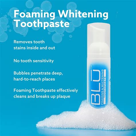 Go Smile Blu Foaming Whitening Toothpaste Light Activated Stain