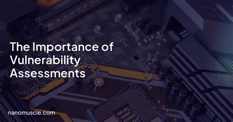The Importance Of Vulnerability Assessments
