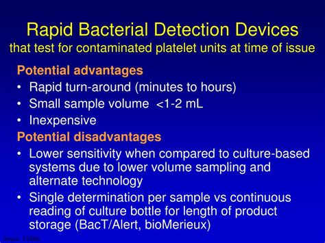 Ppt Rapid Tests For Detection Of Bacterial Contamination Of Platelets For Transfusion Bpac