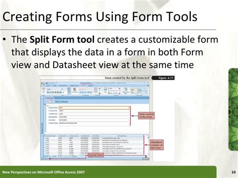 Ppt Access Tutorial 6 Using Form Tools And Creating Custom Forms