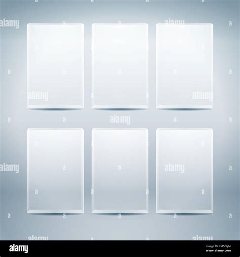 Empty Vector Glass Boxes Stock Vector Image And Art Alamy
