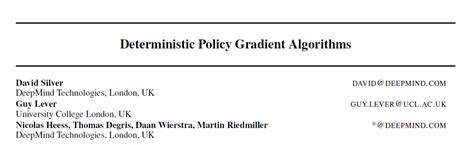 强化学习论文笔记（2）deterministic policy gradient dpg 知乎