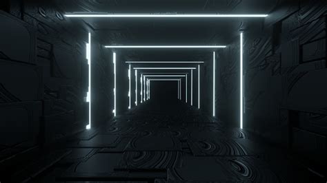 사이버 미래형 스피드 터널 공상 과학 웜홀 연결 선과 점이 있는 추상 3d 와이어프레임 포털 데이터 흐름 기술 그리드 깔때기