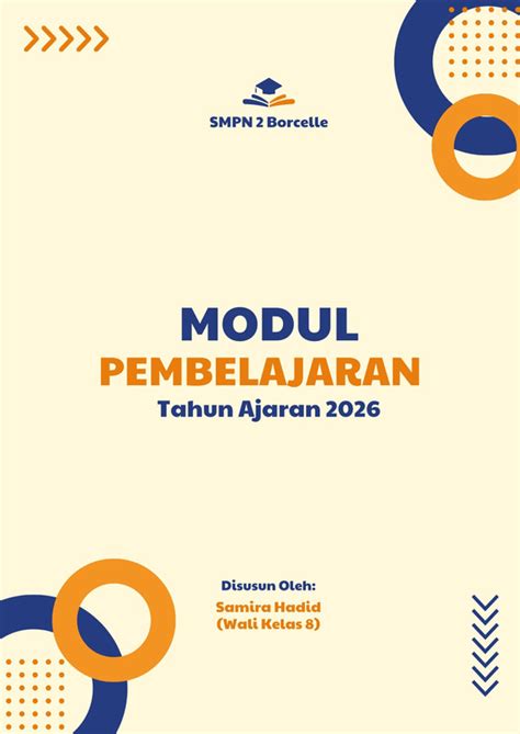 Gratis Desain Contoh Contoh Modul Pembelajaran Canva