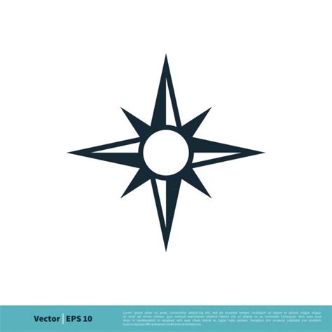 Abstract Compass Rose Logo Pics Illustrations Royalty Free Vector
