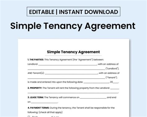 Rent Agreement Template India