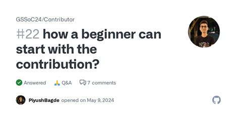 how a beginner can start with the contribution · gssoc24 contributor