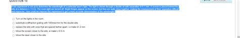 Solved QUESTION A Lab Experiment Is Set Up To Determine Chegg