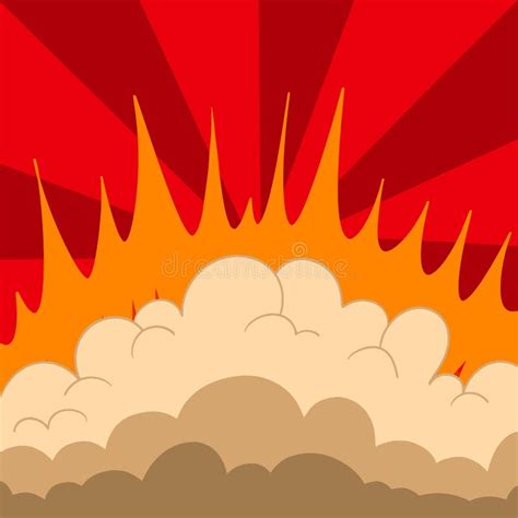 Vector Explosion Background For Comics Boom Background Of Clouds