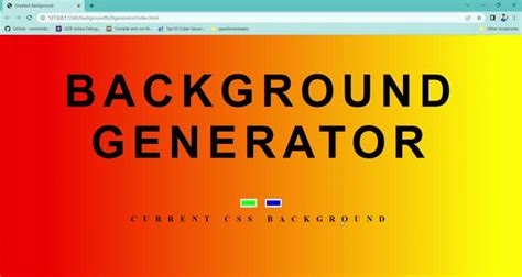Vivek Soni On Linkedin Task2 Project Backgroundgenerator Html Css