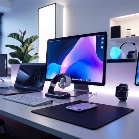 Free Modern Tech Desk Photo Technology Workstation Monitor Download At Stockcake