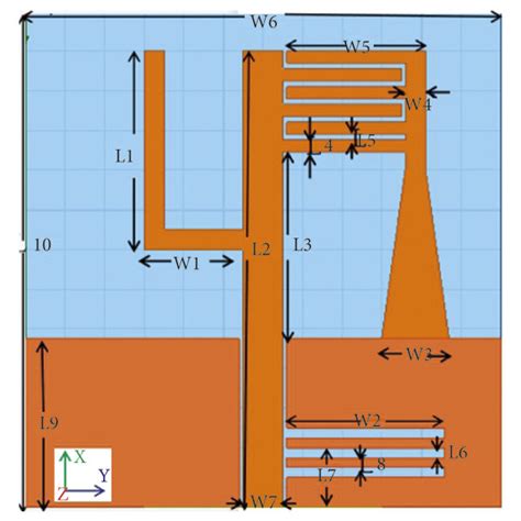 Configuration Of The Cp Antenna Download Scientific Diagram