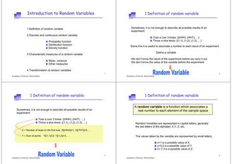 Introduction to Random Variables