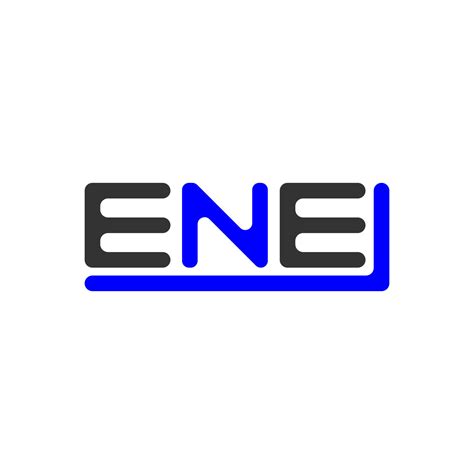 Ene Letter Logo Creative Design With Vector Graphic Ene Simple And