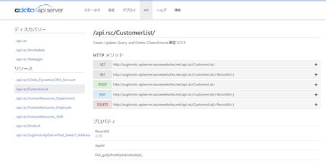 Cdata Api Server（windows版）を使ってkintoneのweb Apiをodata形式に変換する（api Server拡張