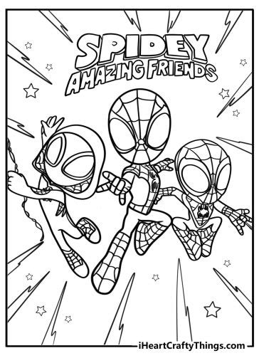 Spidey And His Amazing Friends Coloring Pages 20 Free Printables