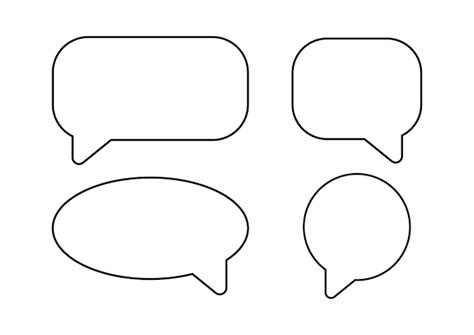 Blank Quotation Bubbles Speech Bubble Blank Speech Bubble Cleanpng