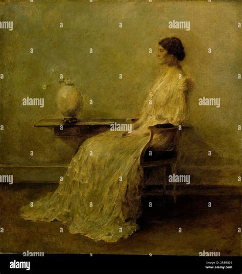 Lady In White No 2 Ca 1910 By Thomas Wilmer Dewing Born Boston Ma 1851 Died New York City