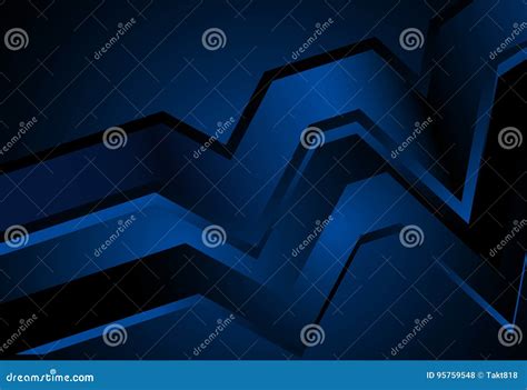 Navy Blue Abstract Curve And Wavy Background Stock Vector Illustration Of Blue Stripes 95759548