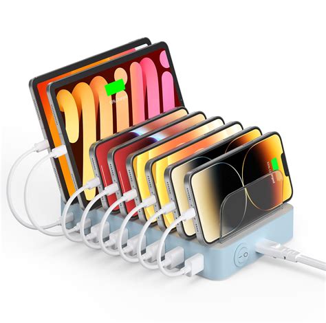 Amazon Alxum W USB充電ステーション ポートUSB C PD W USB A PSE認証済 in 卓上充電スタンド 複数台対応 A A