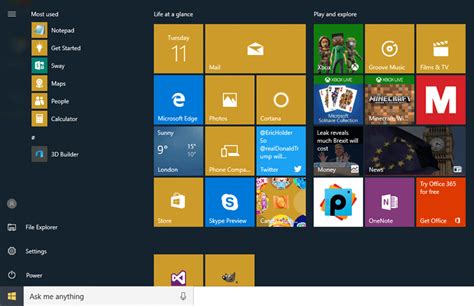 getting started with windows 10