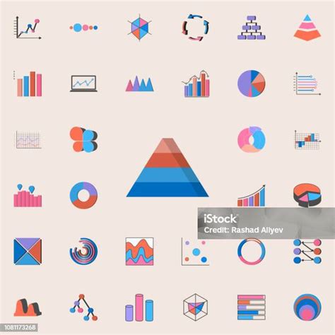 3d 피라미드 다이어그램 아이콘입니다 웹 및 모바일에 대 한 보편적인 차트 Diagramms 아이콘 설정 0명에 대한 스톡 벡터 아트 및 기타 이미지 Istock