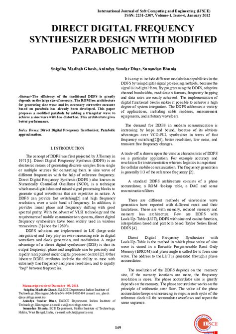 pdf direct digital frequency synthesizer design with modified
