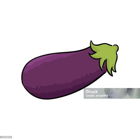 맛 있는 보라색 가지 흰색 배경에 고립 야채 벡터 일러스트 레이 션 가지 채소에 대한 스톡 벡터 아트 및 기타 이미지 가지 채소 개념 개념과 주제 Istock