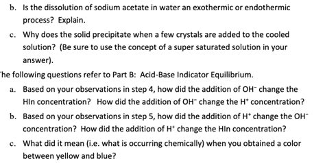 Solved Part B Observation 1 Bromophenol Indicator