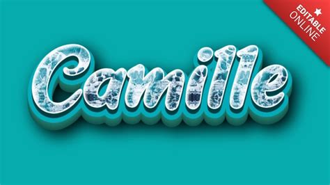 camille ocean text effect generator