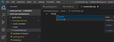 créer un serveur node js avec express js h2prog