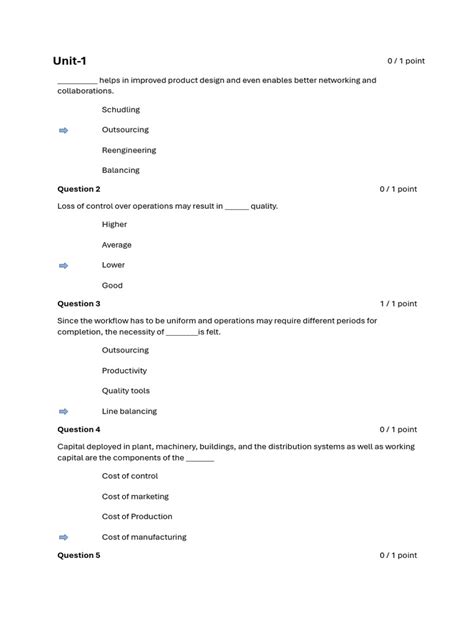 Production And Operations Management Mcq 1 Pdf