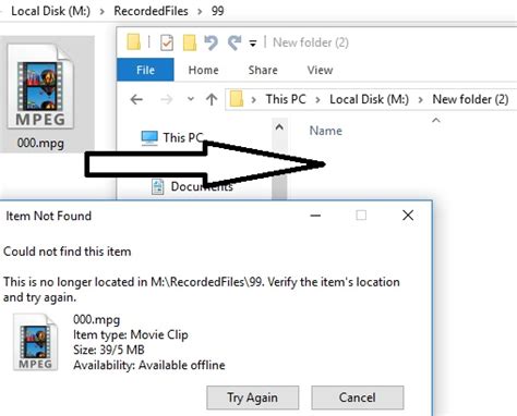 Windows Error Could Not Find This Item But File Is There Super