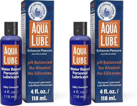 Aqua Lube Personal Lubricant 4 Fl Oz 100 Water Based Non