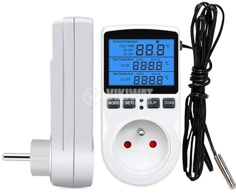 Room Thermostat Programmable For Sockets Urz4055 Vikiwat