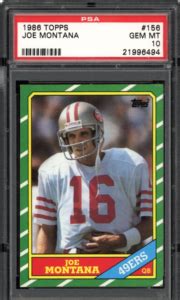 11 Most Valuable Joe Montana Football Cards