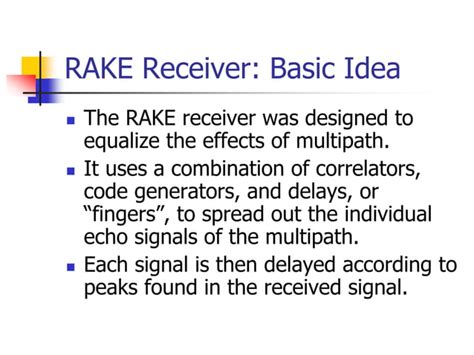Rake Receiver Ppt