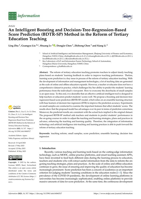 Pdf An Intelligent Boosting And Decision Tree Regression Based Score