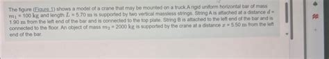 solved 1 find the tension in string a 2 magnitude of the