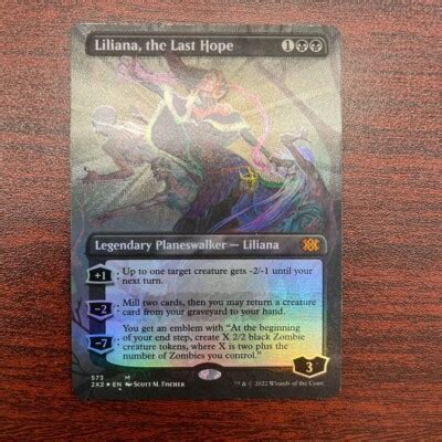 Mtg Liliana The Last Hope Double Masters Textured Foil Extended Art