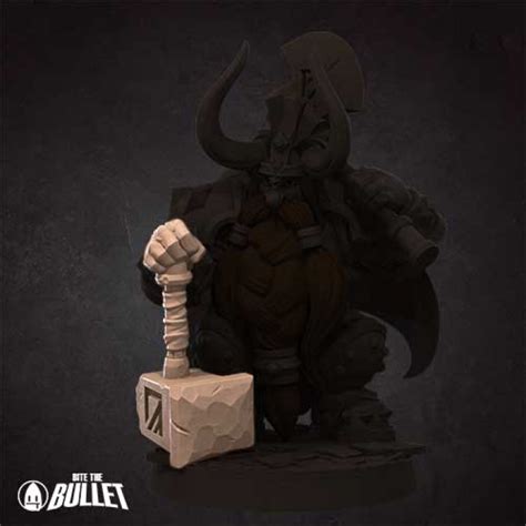 3d Printable Dwarf King Modular By Bite The Bullet