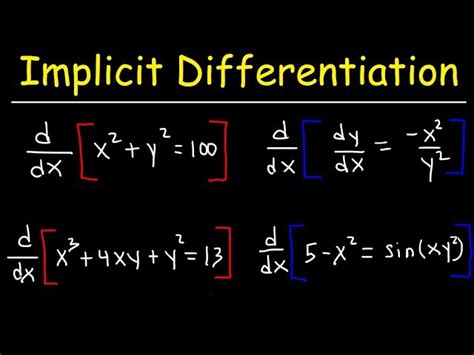 implicit differentiation formula