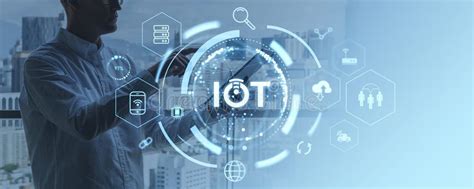 Person Interacting With A Digital Interface Displaying Iot Inte Stock Image Image Of Global