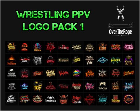 Wrestling Ppv Logo Pack 1 By Overtherope