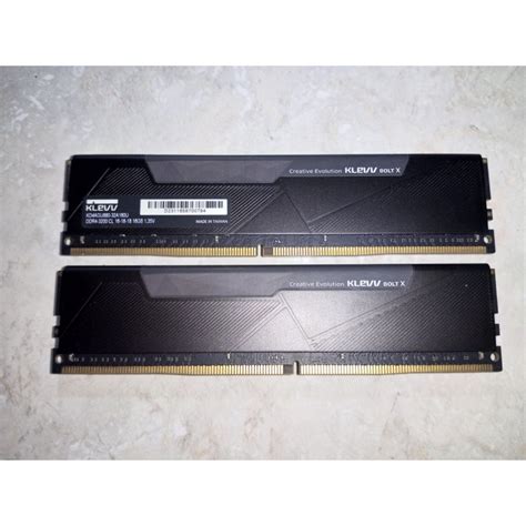 Jual Memory Ram Klevv Bolt X Ddr4 32gb Kit 2x16 3200 Cl 16 18 18 Shopee Indonesia