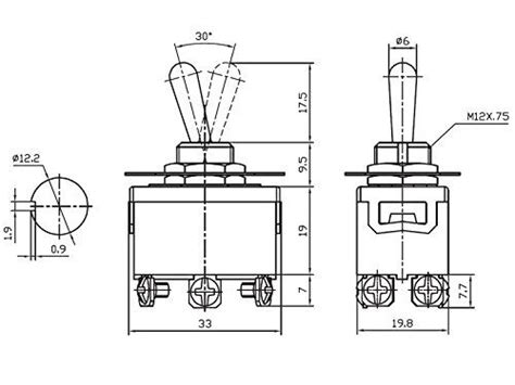 Interruptor Conmutador Bipolar Palanca On On Dpdt 10a 250v Bierzo Technologies