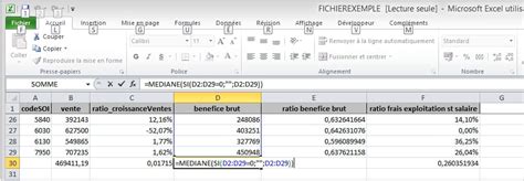 Formule Matricielle Qui Ne Marche Pas
